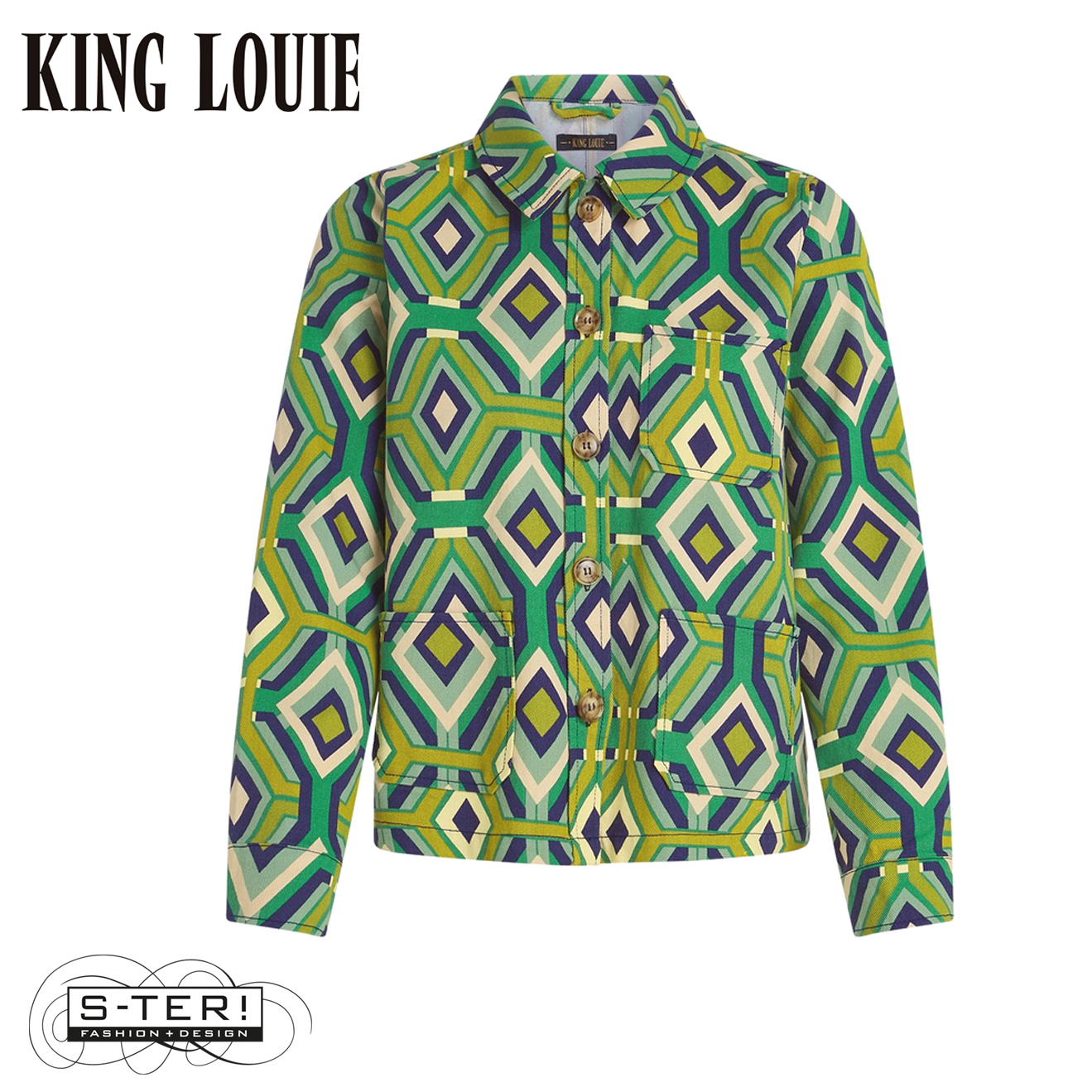Z9.5 King Louie ELLEN JACKET CADIZ 10247 BEACON BLUE – S-ter